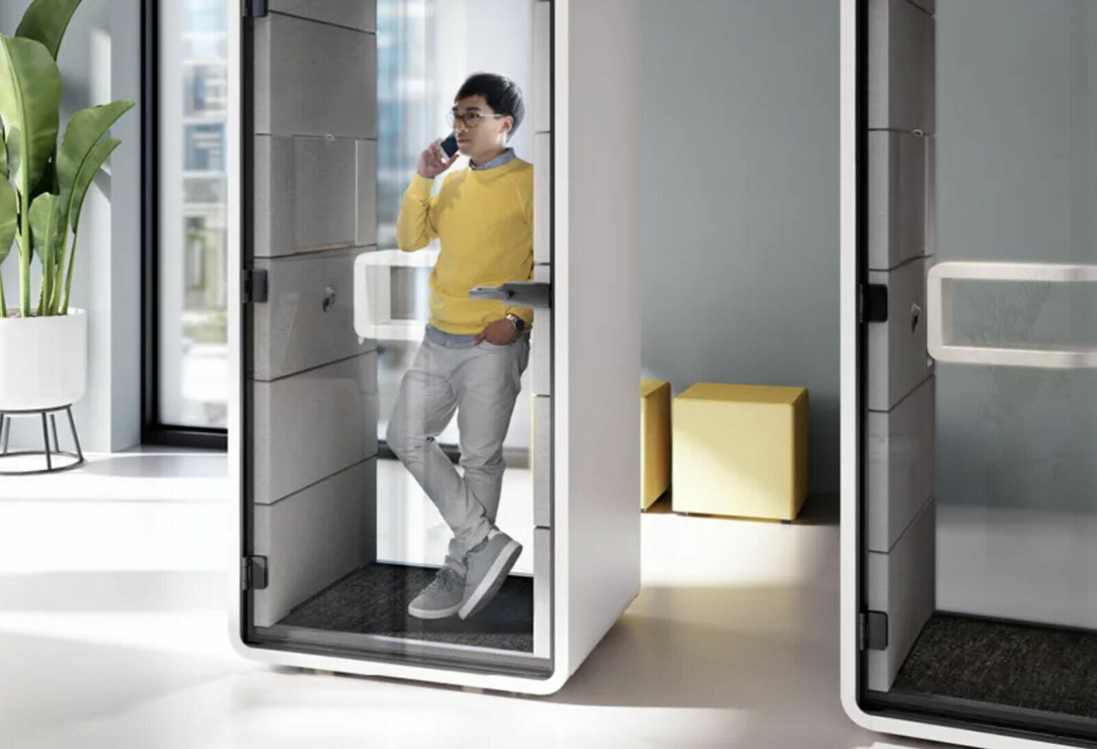 Hushoffice's innovative acoustic booths for offices: What are they made ...