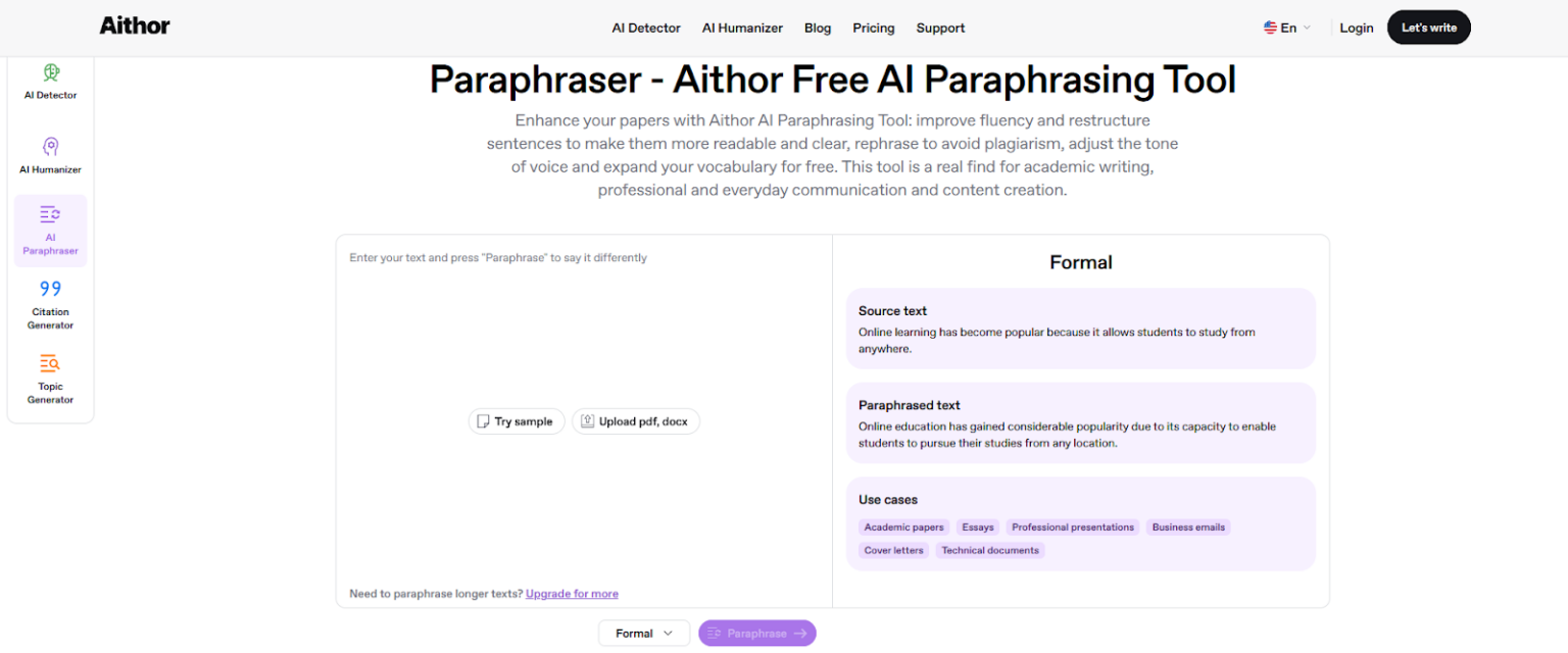 Aithor launches AI paraphrasing tool to support academic and ...